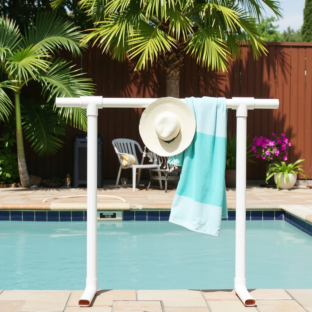 The Viral DIY Poolside Towel Rack Everyone Is Trying (Easy Build & Tips)