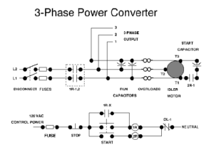 How to Convert Single Phase to Three Phase Circuit Diagram