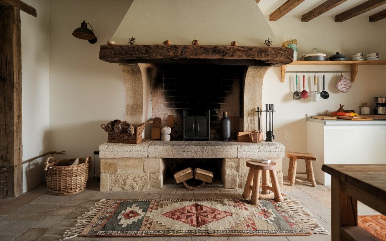 6 Cozy Kitchen Fireplace Ideas for the Ultimate Warmth (Design Tips)